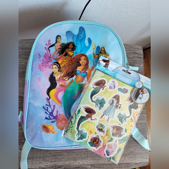 Disney | Accessories | Backpack And Magnet Little Mermaid Bundle | Poshmark